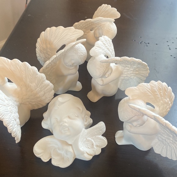 Art | Ceramic Angel Boy With Wings Figurines | Poshmark